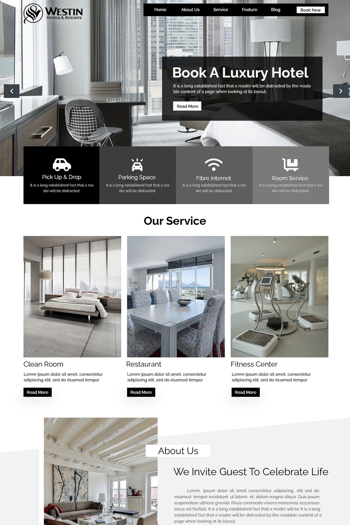 Luxury Hotel Wordpress Template